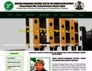 Access ncwd.gov.ng. Maryam Babangida National Centre for Women ...
