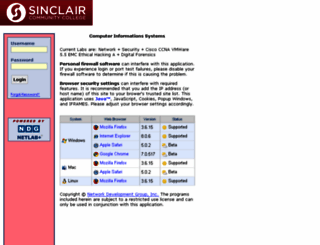 Access netlab.sinclair.edu. NETLAB Virtual Edition - Login