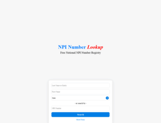 Access npilookup.info. NPI Lookup - Search & Find Your NPI Number (NPI ...