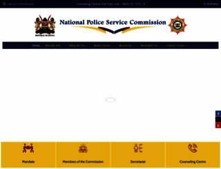 Access npsc.go.ke. National Police Service Commission | Home