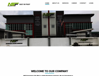 Access nsfesb.com. NSF ENGINEERING SDN BHD