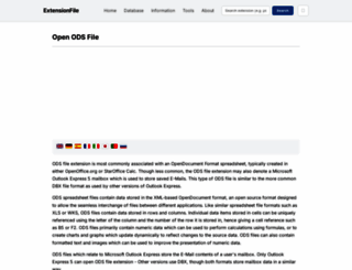 Access ods.extensionfile.net. Open ODS File on Windows, Mac OS, Android