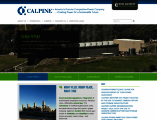 Access one.calpine.com. America’s Premier Competitive Power Company ...