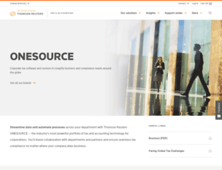 Access onesource.thomsonreuters.com. Thomson Reuters ONESOURCE ...