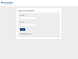 Access online.gatecitybank.com. Gate City Bank | Login