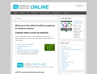 Access online.hscni.net. Homepage - HSC