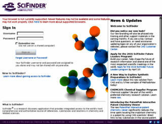 Access origin-scifinder.cas.org. SciFinder® Login