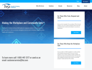 Access otis.hsi.com. Safety Training - First Responder Training - CPR ...