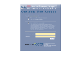 Access owa.dc.gov. Microsoft Exchange - Outlook Web Access
