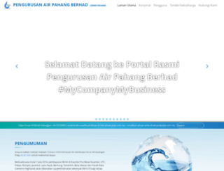 Access paip.com.my. Pengurusan Air Pahang Berhad – My Company My Business