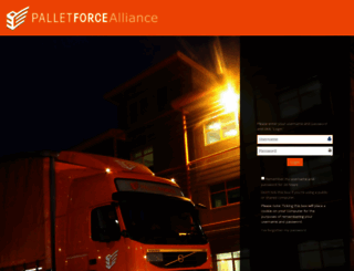 Access palletforce.net. Palletforce Alliance - Login