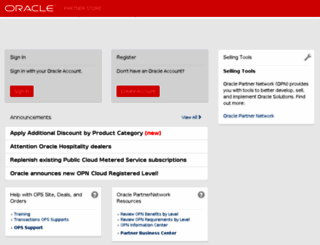 Access partnerstore.oracle.com. Oracle Partner Store