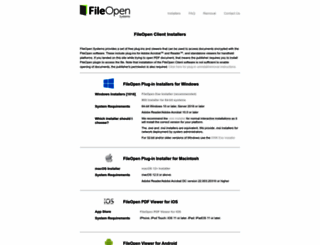 Access plugin.fileopen.com. FileOpen: All Client Installers