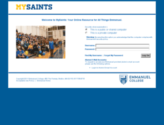 Access portal.emmanuel.edu. Emmanuel College | Boston Massachusetts