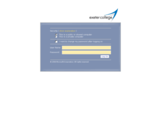 Access portal.exe-coll.ac.uk. Exeter College Please log in