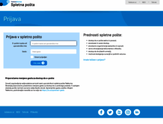 Access posta.siol.net. Spletna pošta - Telekom Slovenije
