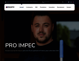 Access pro-impec.fr. Accueil