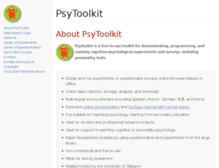 Access psytoolkit.gla.ac.uk. PsyToolkit