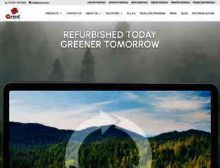 Access qrent.co.za. Laptop & PC Rentals