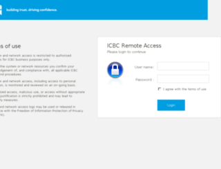 Access remote.icbc.com. ICBC Remote Access