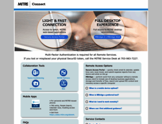 Access remote.mitre.org. MITRE Corporation - Sign In