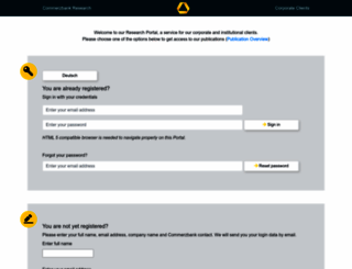 Access research.commerzbank.com. Commerzbank Login