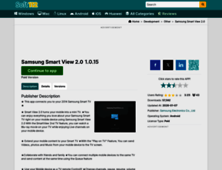 Access samsung-smart-view-2-0.soft112.com. Samsung Smart View 2.0 1.0. ...