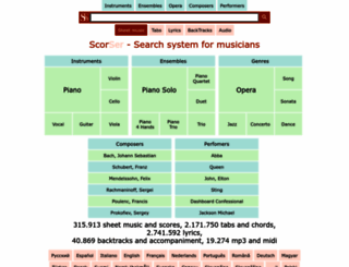 Access scorser.com. Download free sheet music and scores.