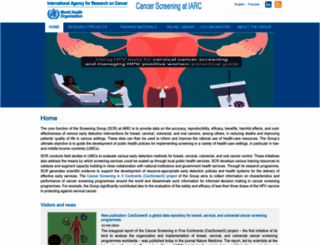 Access screening.iarc.fr. IARC Screening Group Homepage - cervical ...