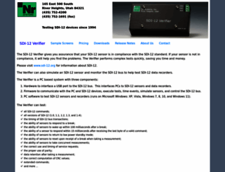 Access sdi-12-verifier.com. SDI-12 Verifier – NR Systems, Inc.