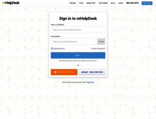 Access secure1.mhelpdesk.com. mHelpDesk Login