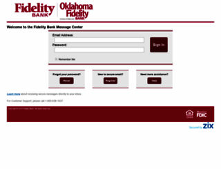 Access securemail.fidelitybank.com. Fidelity Bank Password Authorization