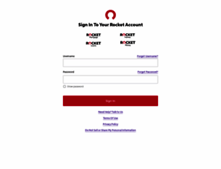 Access servicing.myql.com. Rocket Account