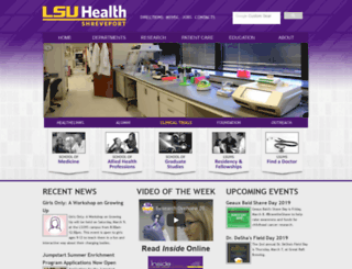 Access sh.lsuhsc.edu. Louisiana State University Health Sciences Center ...