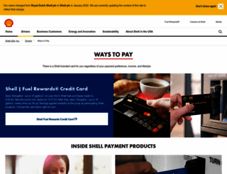 Access shellcreditcard.com. Ways to Pay | Shell United States