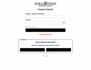 Access shellpoint.net. Shell Point Resident Website – Resident Portal