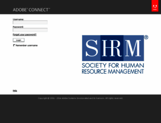 Access shrm.adobeconnect.com. Adobe Connect Central Login