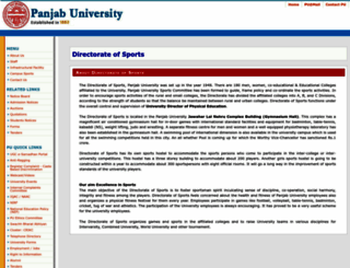 Access sports.puchd.ac.in. Directorate of Sports Panjab University ...