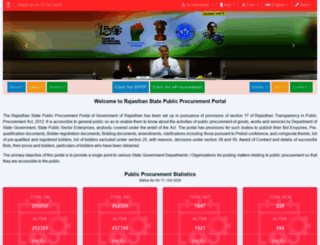 Access sppp.rajasthan.gov.in. Rajasthan State Public Procurement Portal