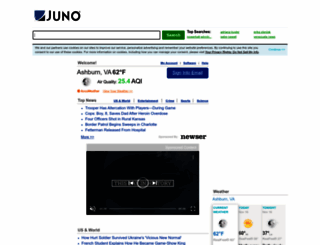 Access start.juno.com. Juno - My Juno Personalized Start Page - Sign in
