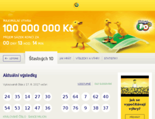 Access stastnych10.sazka.cz. Sazka - Šťastných 10 | Sazka.cz