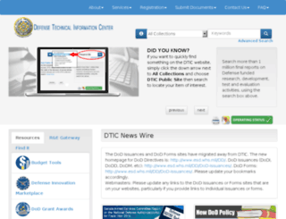 Access stinet.dtic.mil. Defense Technical Information Center