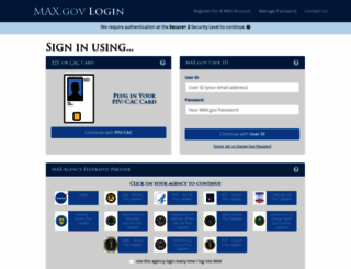 Access survey.max.gov. MAX.gov Login