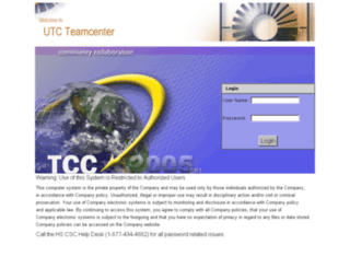 Access tcc.utc.com. Teamcenter Community Login