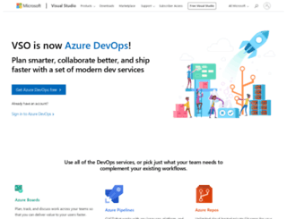 Access tfs.visualstudio.com. Visual Studio Online | Now Azure DevOps