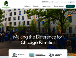 Access thecha.org. Homepage | Chicago Housing Authority