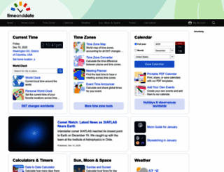 Access timeanddate.com. timeanddate.com