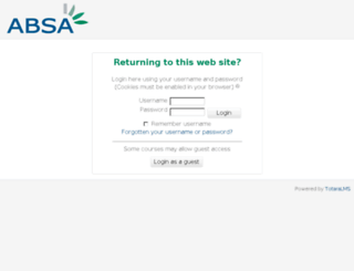 Access training.absa.net.au. Association of Building Sustainability ...