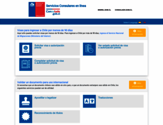 Access tramites.minrel.gov.cl. Trámites Consulares Online - MINREL