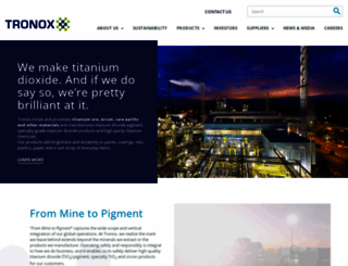 Access tronox.com. Tronox - An Integrated Producer of Titanium Dioxide ...